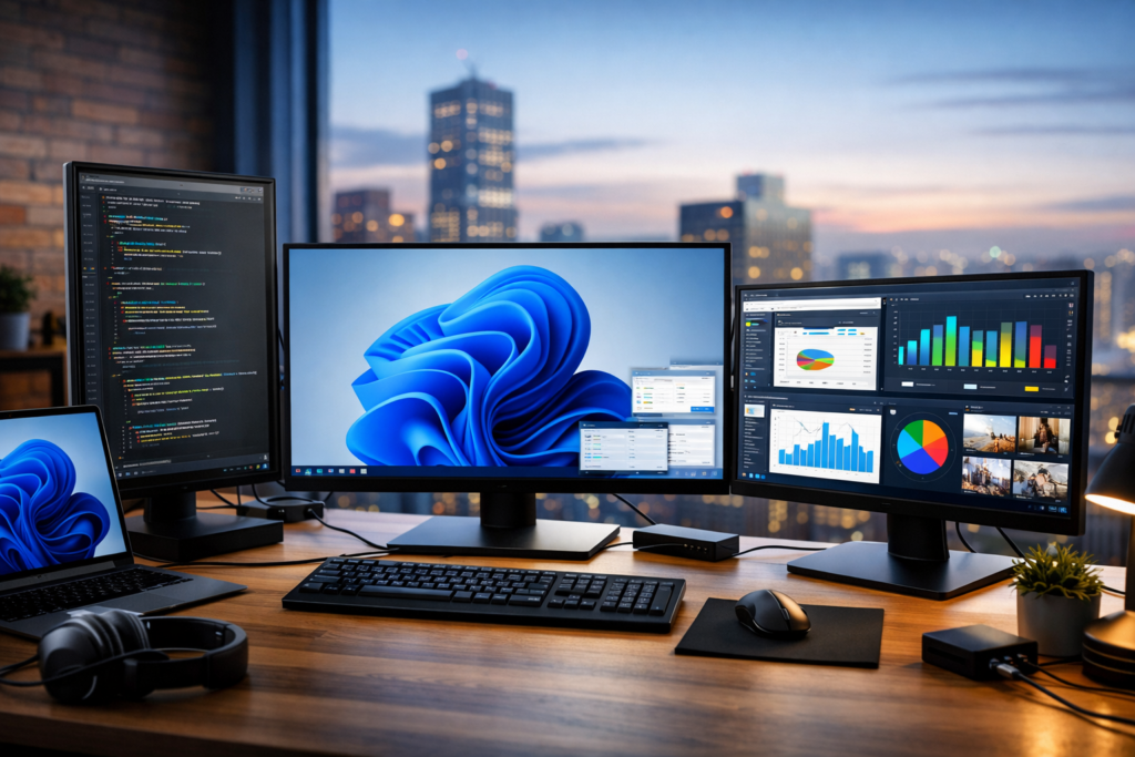 Hvordan administrere flere skjermer i Windows 11 - Kopperud Nordic